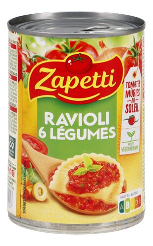 ZAPETTI Ravioli 6 légumes commander | Colruyt