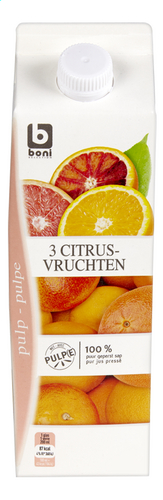 BONI fruitsap 3 citrus pulp brik | Colruyt