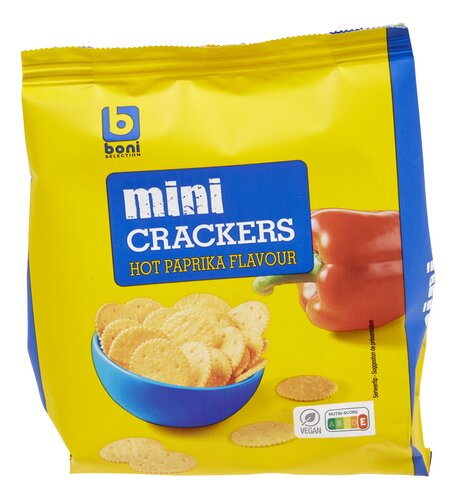 BONI mini crackers hot paprika | Colruyt