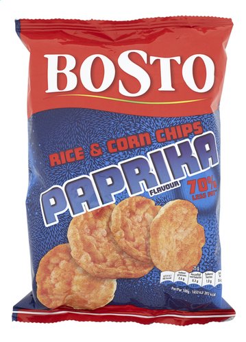 BOSTO rice&corn paprika chips | Colruyt