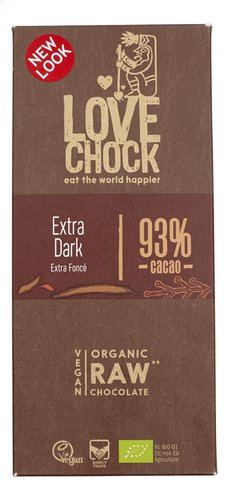 LOVECHOCK pure chocolade raw Bio | Bio-Planet, jouw biosupermarkt