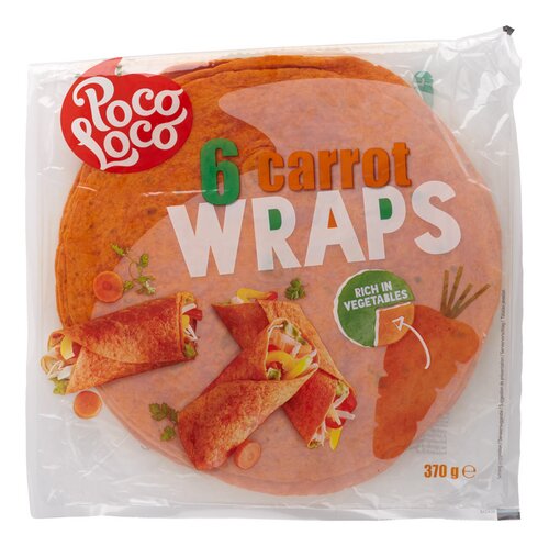 POCO LOCO wrap veggie carottes 25cm commander | Colruyt