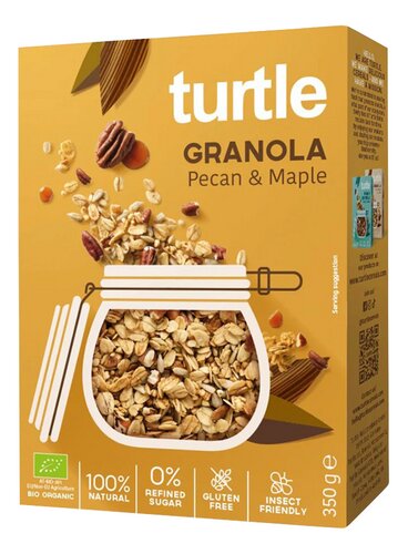 TURTLE Granola Pecan & Maple Bio | Bio-Planet, jouw biosupermarkt