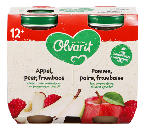 OLVARIT pomme poire framboise 12m commander | Colruyt