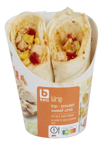 BONI Wrap kip sweet chili bestellen | Colruyt