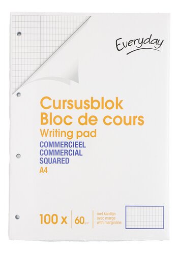 EVERYDAY Cursusblok comm.geruit A4 bestellen | Colruyt