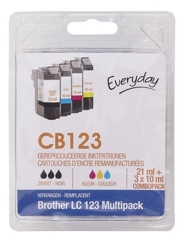 EVERYDAY Brother LC123 multipack bestellen | Colruyt