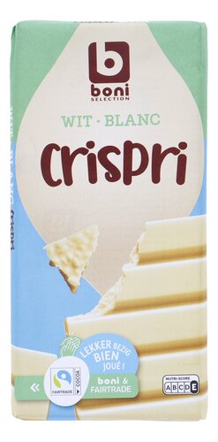 BONI Chocol. blanc fairtrade crispi commander | Colruyt