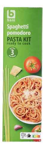 BONI pasta kit spaghetti pomodoro bestellen | Colruyt