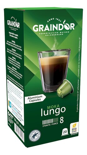 GRAINDOR caps Lungo Moka 8 RFA bestellen | Colruyt