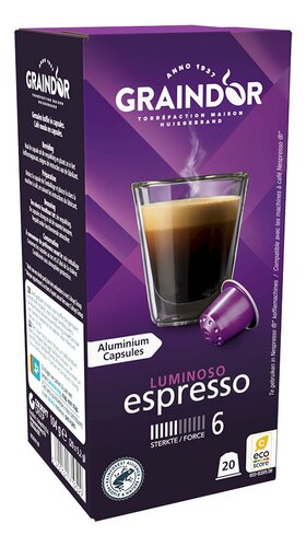 GRAINDOR caps Espresso Lumino.6 RFA bestellen | Colruyt