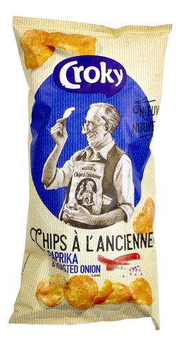 CROKY chips anc.papr&roasted onion | Colruyt
