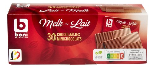 BONI minichocolats lait 30pc | Colruyt