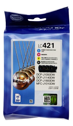 BROTHER LC421VAL zwart+kleuren bestellen | Colruyt