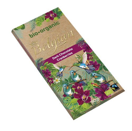 THE BELGIAN zw.choc.tablet cran.bio | Bio-Planet, jouw biosupermarkt