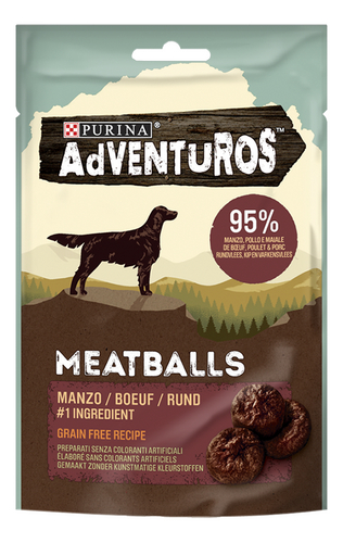 ADVENTUROS snack hond Meatballs rund bestellen | Colruyt