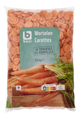 BONI wortelen schijfjes bestellen | Colruyt