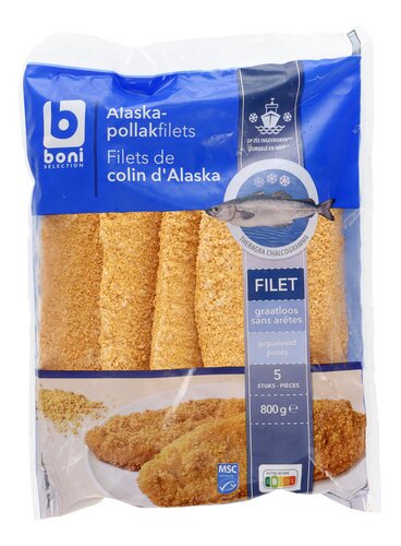 BONI Alaska pollak graatl.5st MSC bestellen | Colruyt