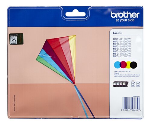 BROTHER LC223 BK/M/C/Y bestellen | Colruyt
