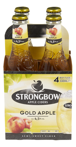 STRONGBOW Gold Apple 4,5%vol bestellen | Colruyt