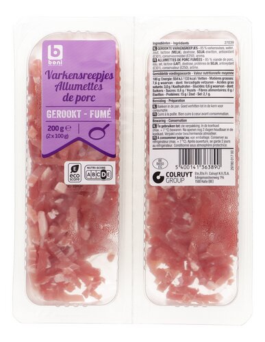 BONI Coppa allumettes de porc commander | Colruyt