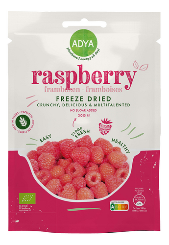 ADYA raspberry crispies bio | Bio-Planet, jouw biosupermarkt
