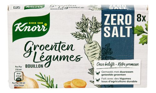 KNORR bouillon légumes zero salt | Colruyt