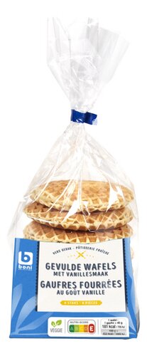 BONI gevulde vanillewafels bestellen | Colruyt