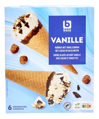 BONI vanille hoorntjes bestellen | Colruyt