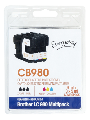 EVERYDAY Brother LC980 multipack bestellen | Colruyt