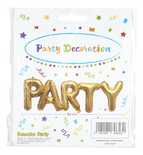 ballon Foil Party goud bestellen | Colruyt