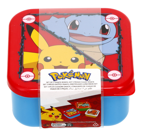 POKEMON Boîte à biscuits 3pc commander | Colruyt