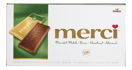 MERCI tablet amandel hazelnoot bestellen | Colruyt