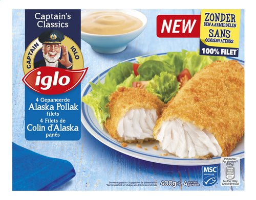 IGLO Alaska Pollak pané 4pc | Colruyt