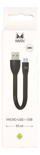 RAVEN Câble usb-A micro-usb 15cm | Colruyt
