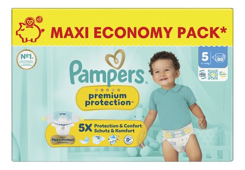 PAMPERS Prem.prot.luiers M5 econ. bestellen | Colruyt