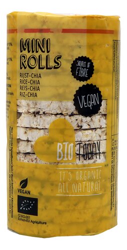 BIO TODAY mini rolls rijst chia bio | Bio-Planet, jouw biosupermarkt