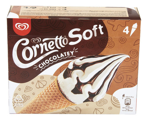 CORNETTO Soft Chocolate 4p commander | Colruyt
