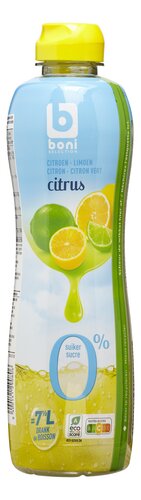 BONI sirop citron-cit.vert 0% sucre commander | Colruyt