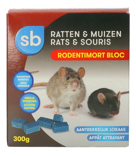 SB ratten en muizen blok bestellen | Colruyt