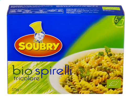 SOUBRY BIO spirelli tricolore | Bio-Planet, jouw biosupermarkt
